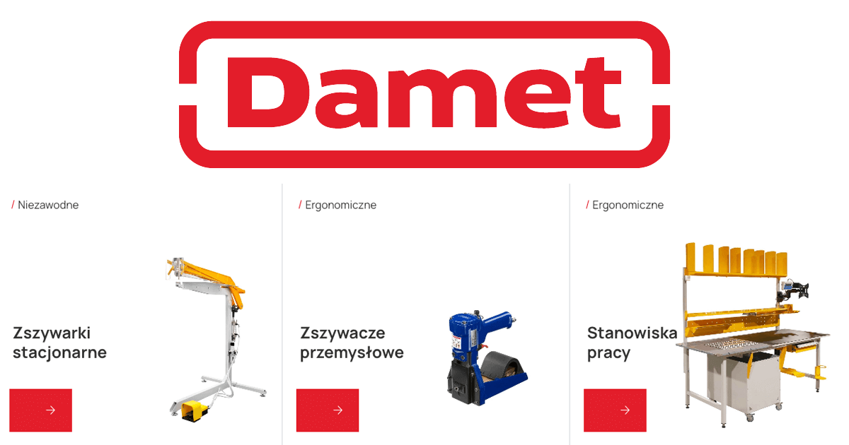 Polski producent systemów pakowania - Damet